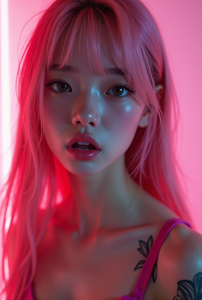 One girl、((tattoos)), Excellent anatomy, masterpiece, Highest quality ...