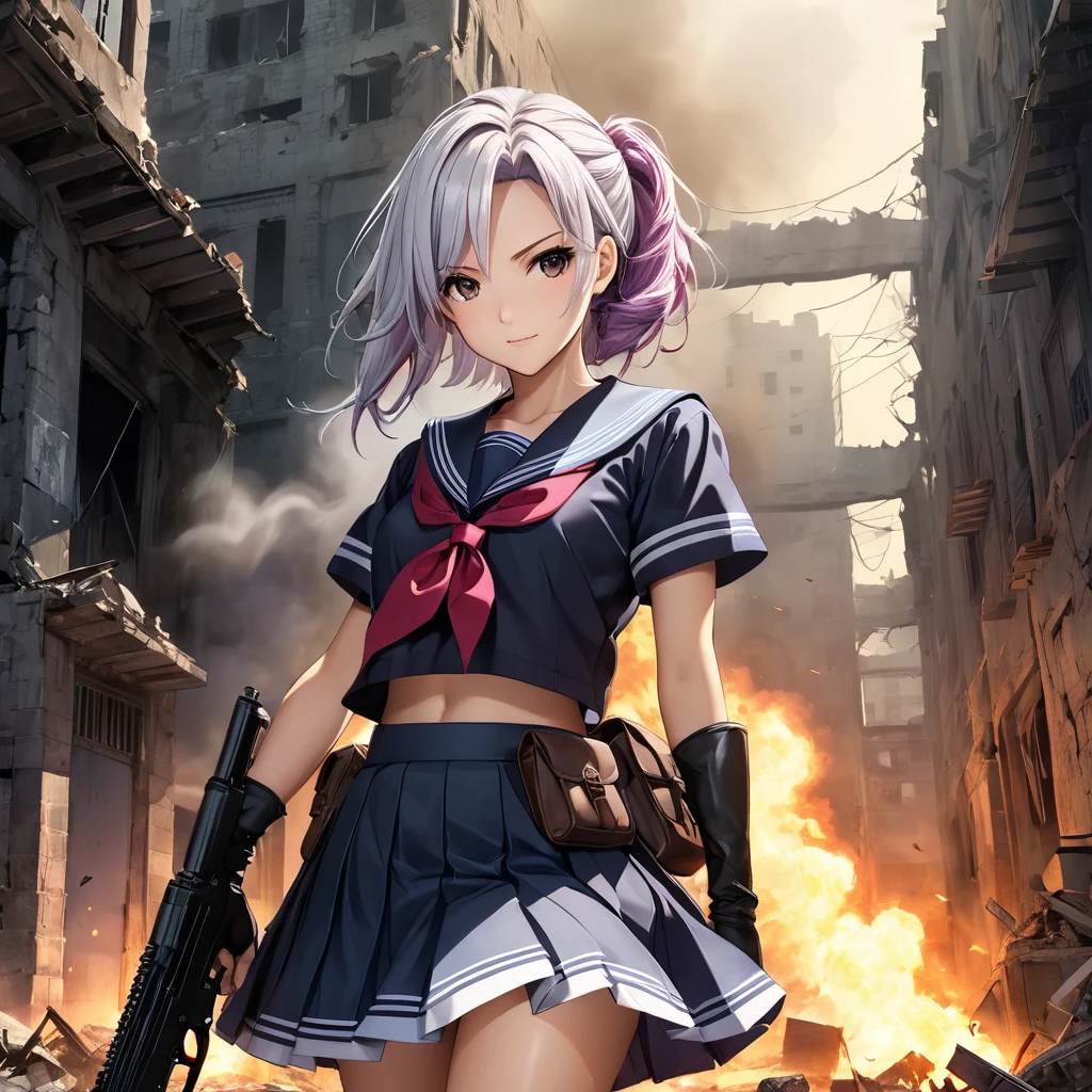 ((Heavily Armed High School Girl PLAMAX HH-01 Ichi: 1.5)), (Excellent - SeaArt AI