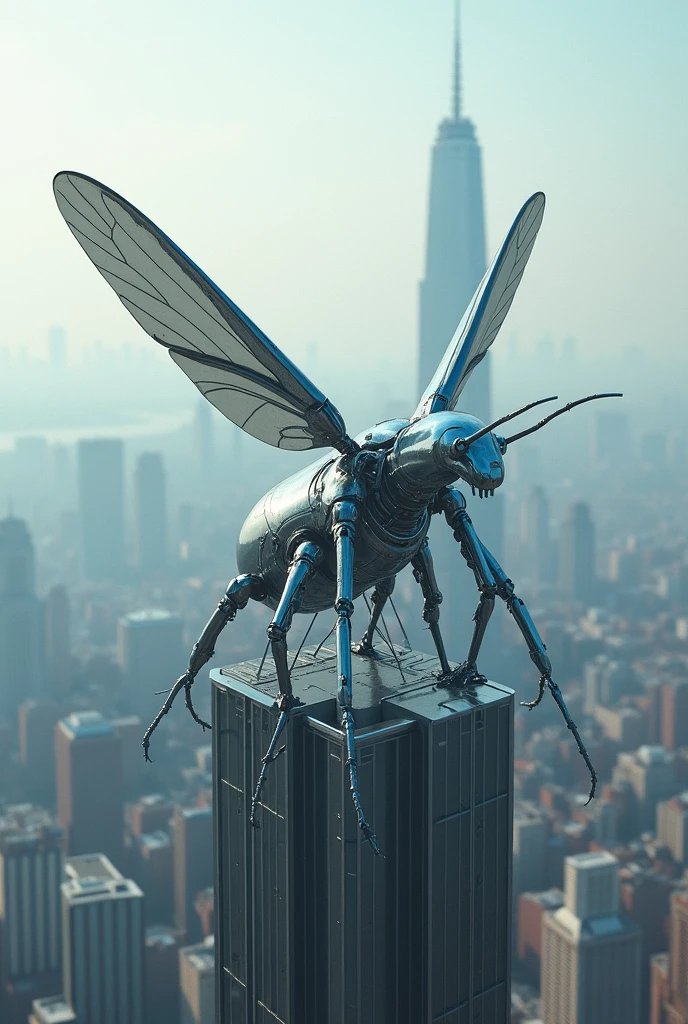 Body made of silver、live-action、Genuine、A giant robot that looks like a ...