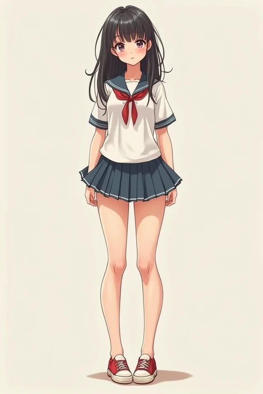 ((Best Quality)), ((masterpiece)), (detailed), A high school girl whose ...
