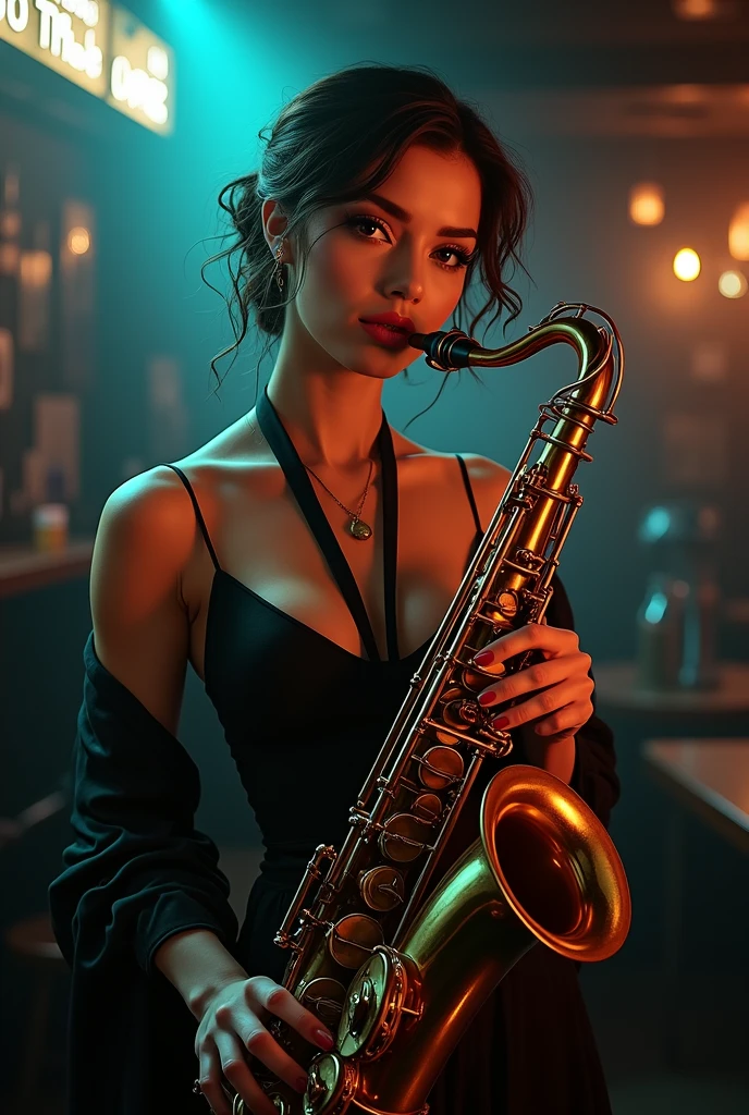 Saxy girl - SeaArt AI