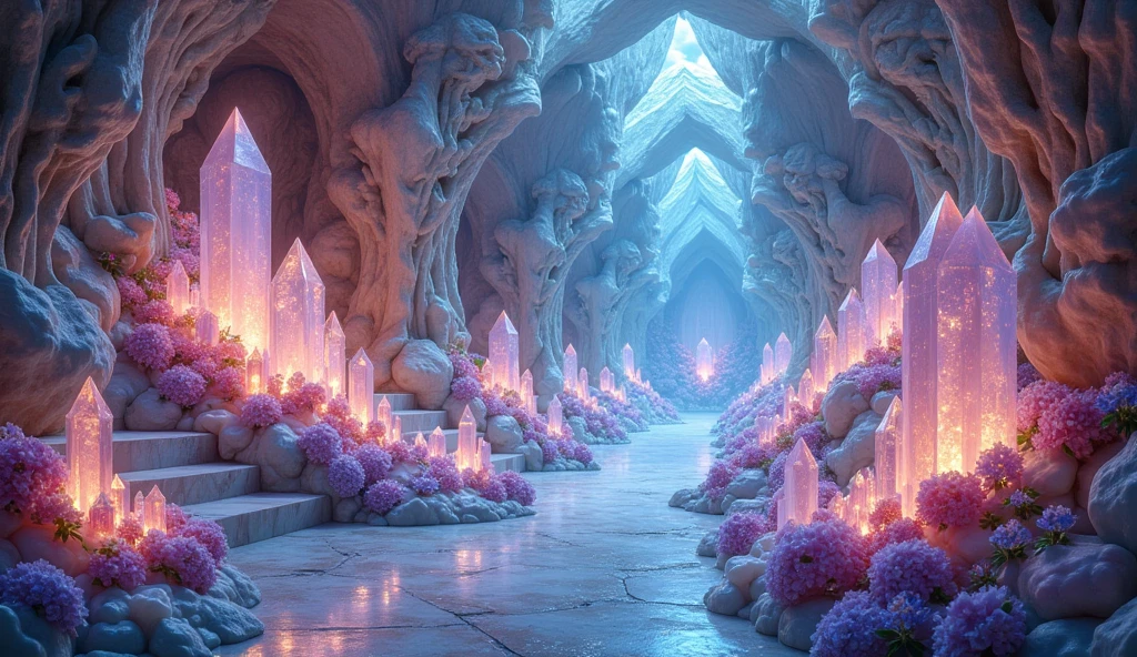 Arafed image of a collection of crystals and other items, crystals ...