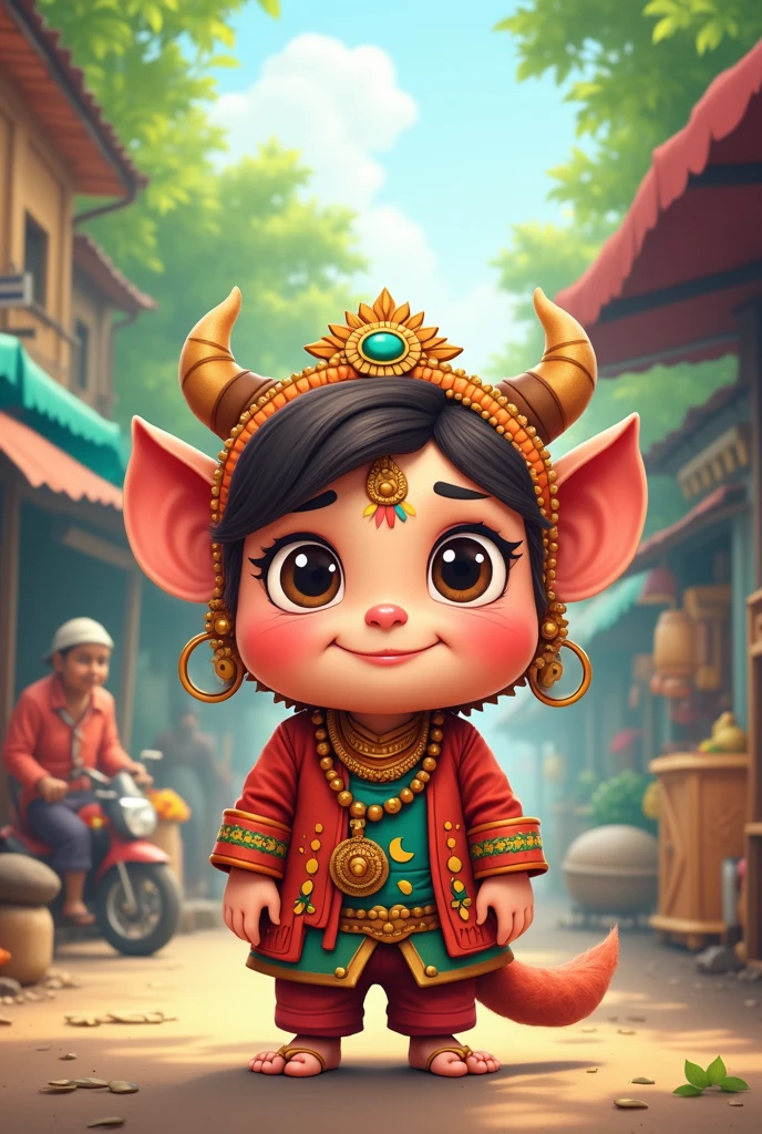 Cute funny Bangladeshi cartoon character - SeaArt AI