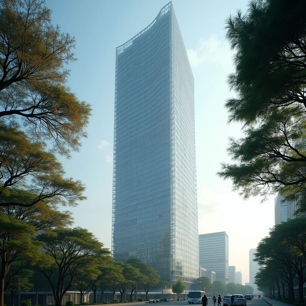 Architectural Design, T Tower, by Toyo Ito, Using a 105mm f/2 - SeaArt AI