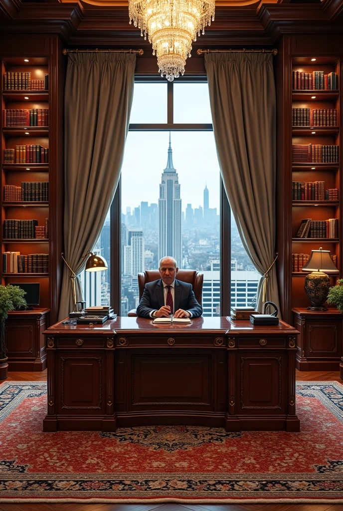 A millionaire's office room - SeaArt AI