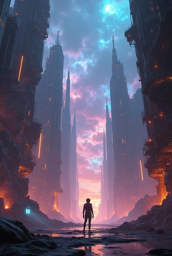 Realistic, spatial, Futuristic, Colorful Universe - SeaArt AI