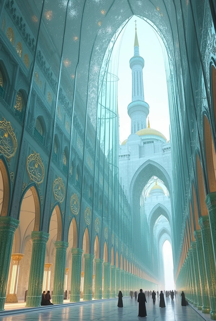 Build it with glass. Draw any Sana'a mosque in a big way - SeaArt AI