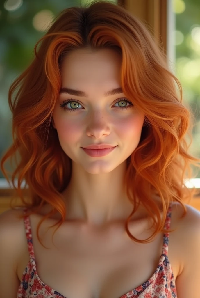 The character is a young woman with a face, which radiates temptation ...