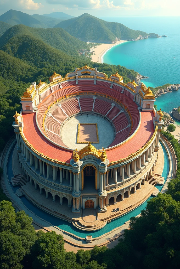 A colosseum oblong shaped, architectural design, philippines reference ...