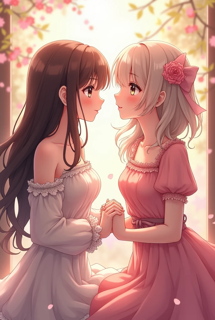 Anime girls non verbal conversations - SeaArt AI
