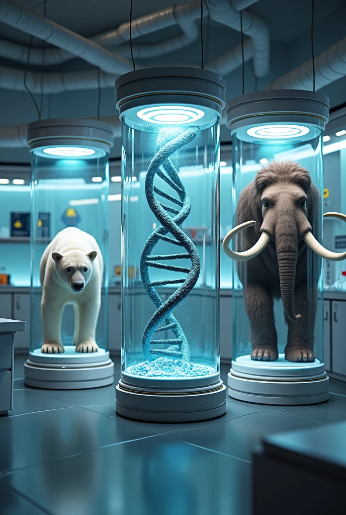 "Create a hybrid concept where a fearsome T-Rex and a strong polar bear ...