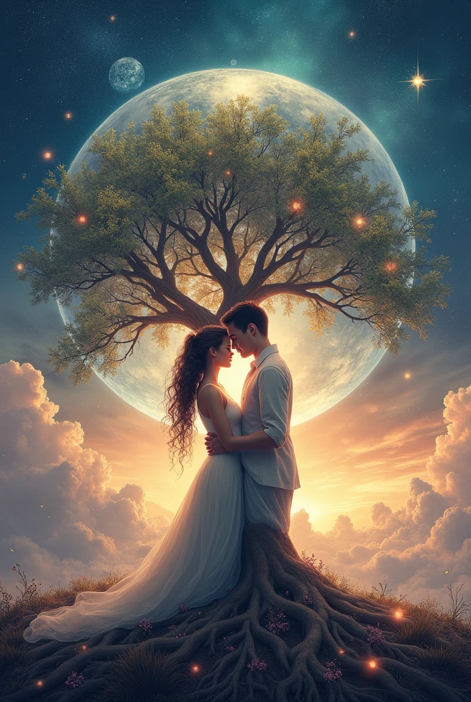 Family tree aesthetics,tenderness,planets,,beautifully picturesque ...
