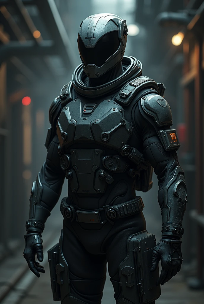 Soldier，Full face mask，Near future equipment - SeaArt AI
