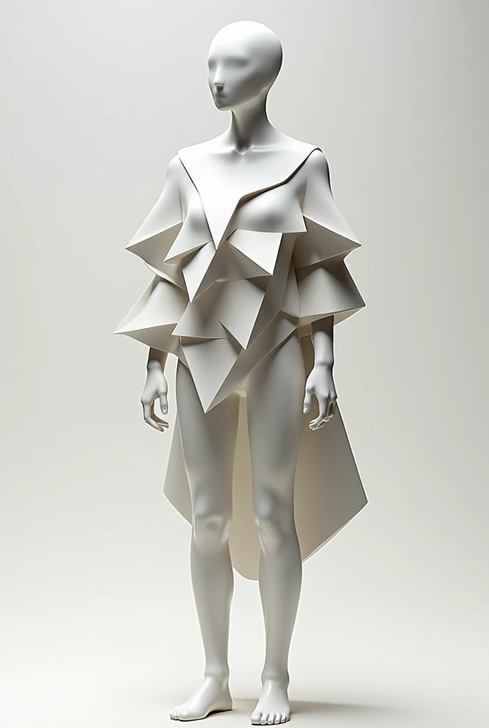 Help me generate a sketch of clothing on top of a figurine with the ...