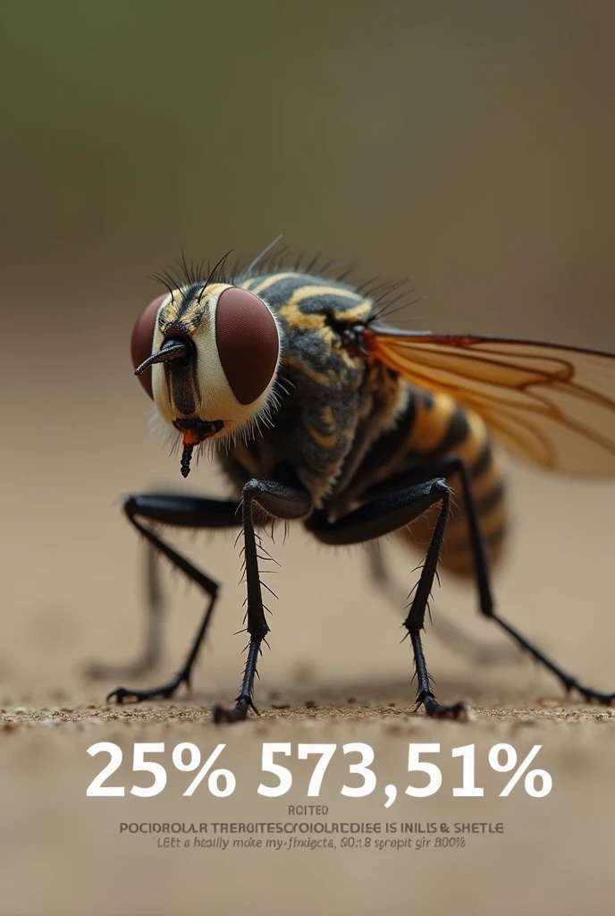 Tsetse fly footage - Disease statistics on screen. Realistic - SeaArt AI
