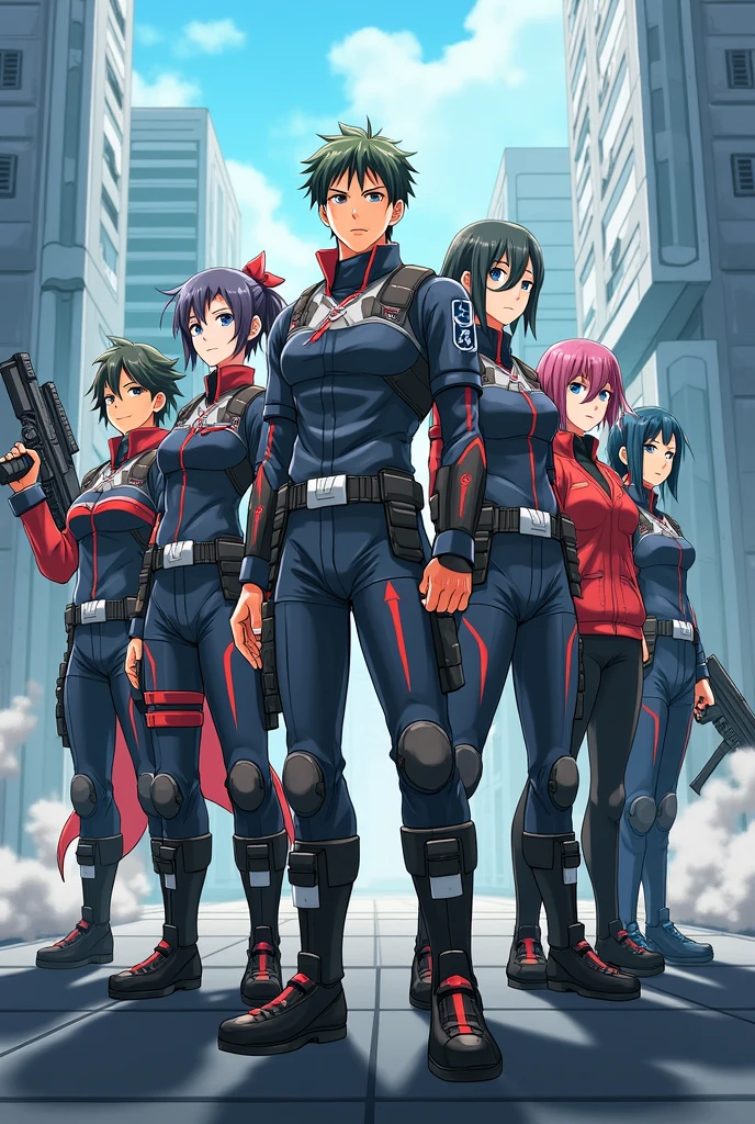 Photo of an anime crew named Troop 7 - SeaArt AI