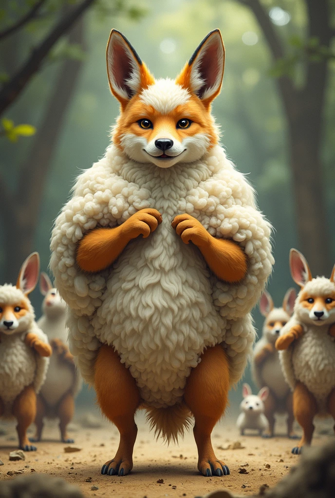 Image 5: The Reveal** - **Prompt:** The moment when the jackal reveals ...