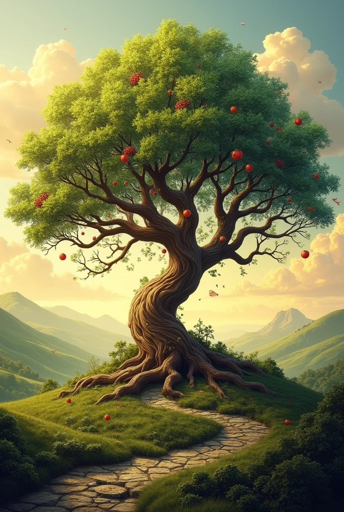 Creating a visual tree representing different aspects of a community ...