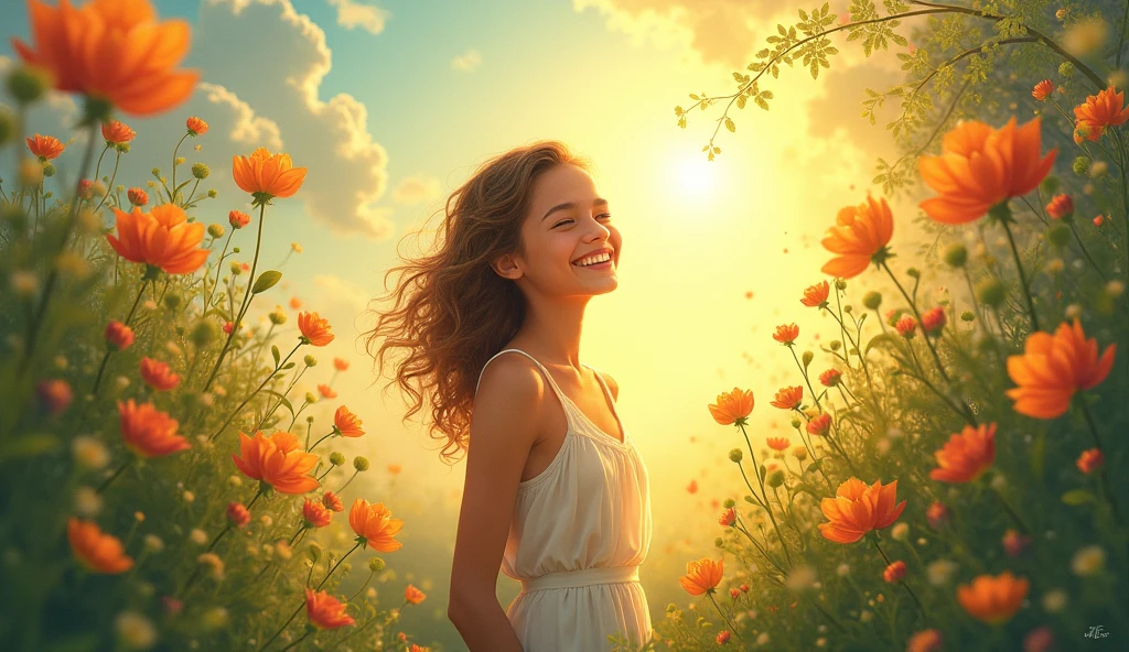 Positive thoughts, seeing life in a positive way - SeaArt AI