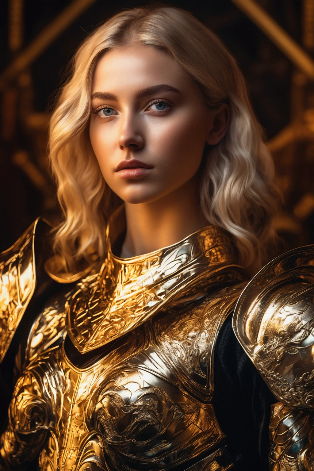 A beautiful blond girl in a caravaggio-style painting, the most ...