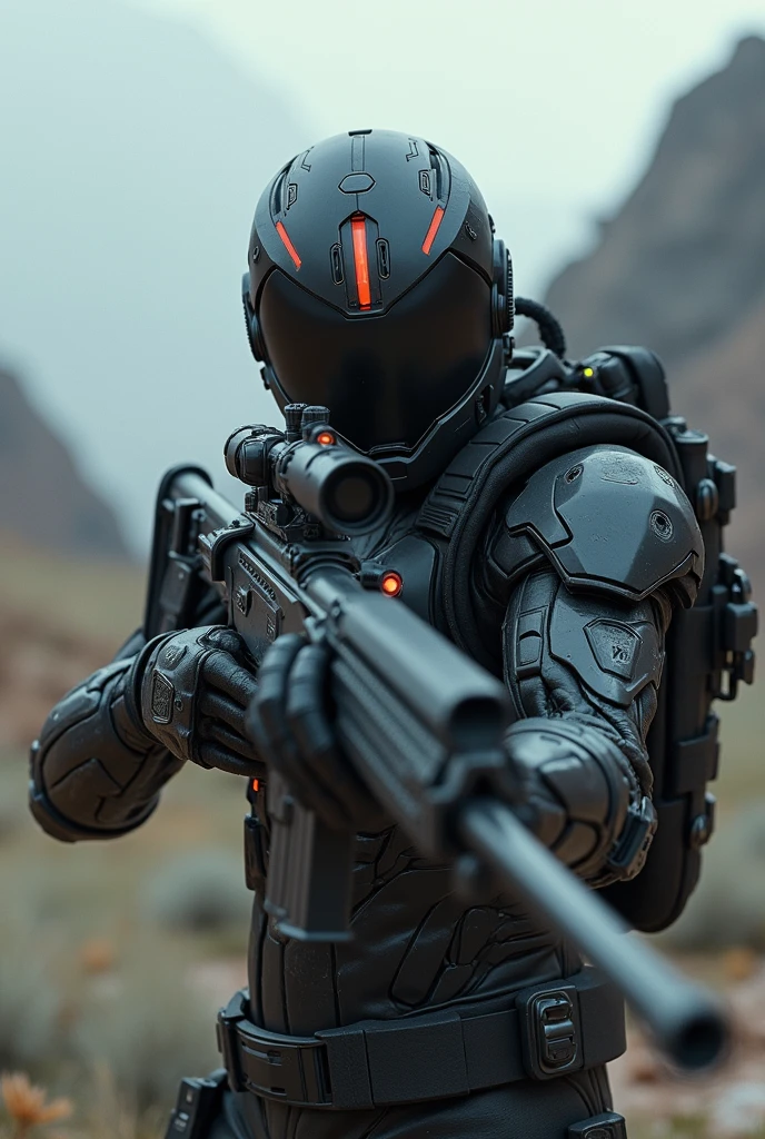 Create a pure Sniper scene with a Marvel superhero style sniper in the ...