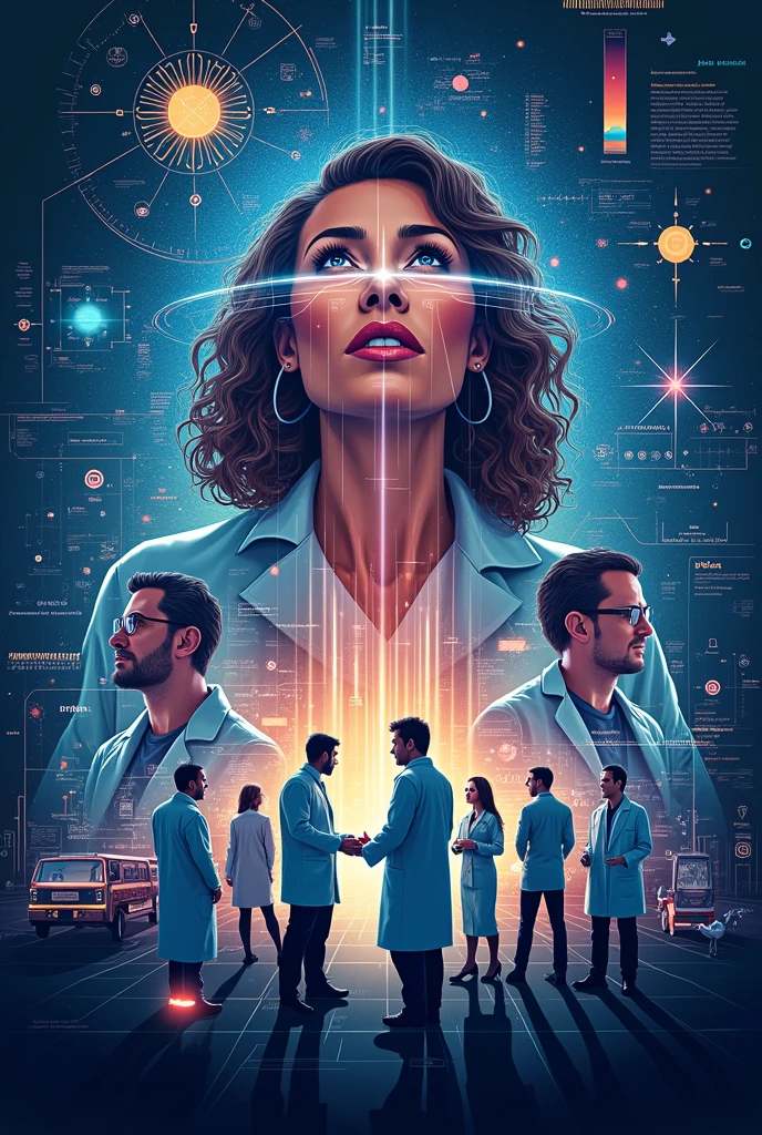 Science poster about shared vision - SeaArt AI