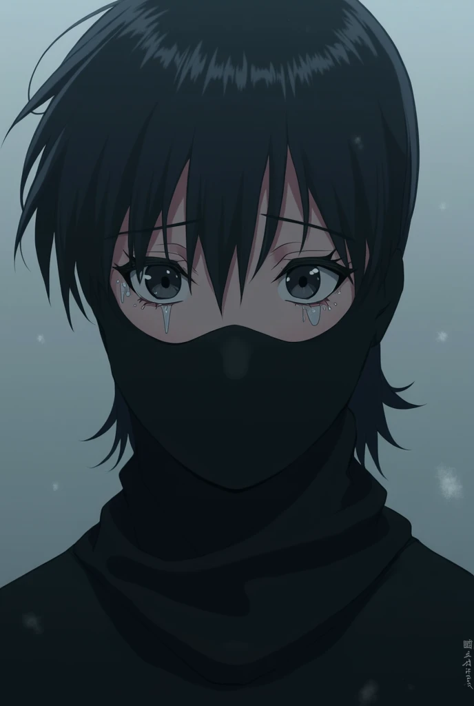Create an anime character with no face and using a mask that only ...