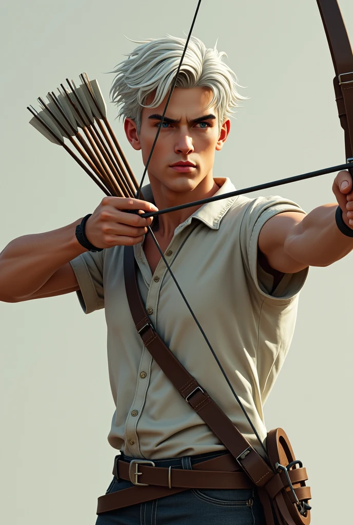 Intricate archery competition, archer drawing bow,intense focus - SeaArt AI