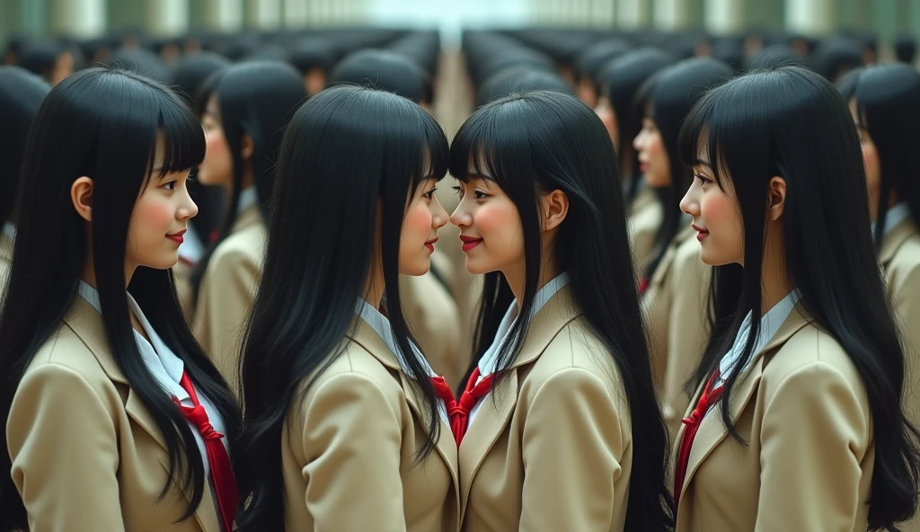 (Japanese Clone-girls=Myself), (Super Best masterpiece Clone - SeaArt AI