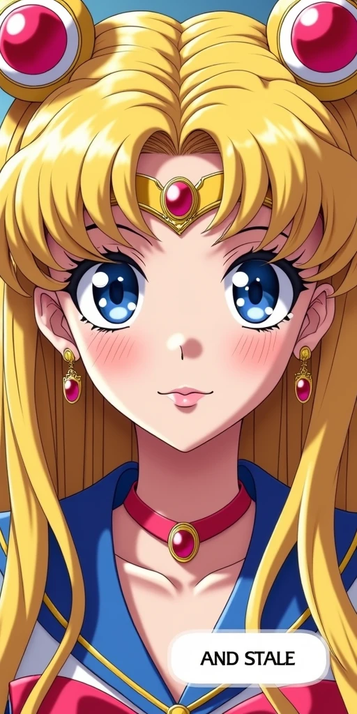 This approach with total focus on Sailor Moon's head, - SeaArt AI