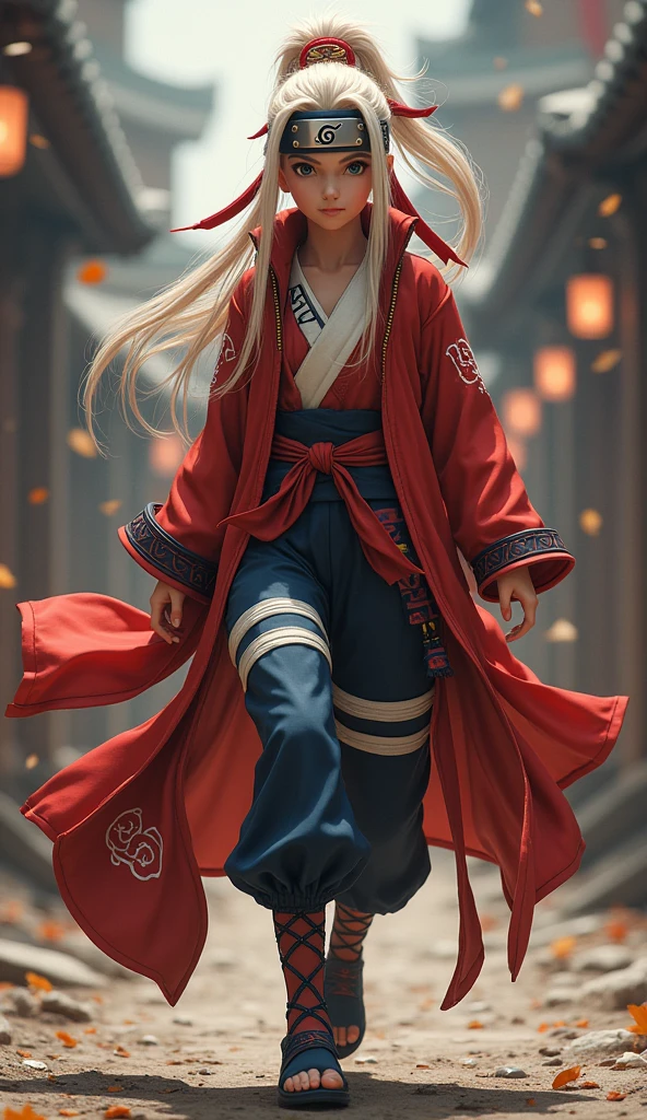 A detailed anime characters from Naruto manga in cosplay, highly ...