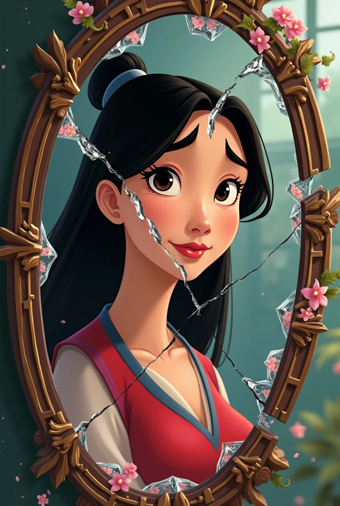 Mirror,shattered,mulan,animation - SeaArt AI
