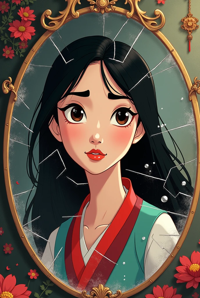 Mirror,shattered,mulan,animation - SeaArt AI
