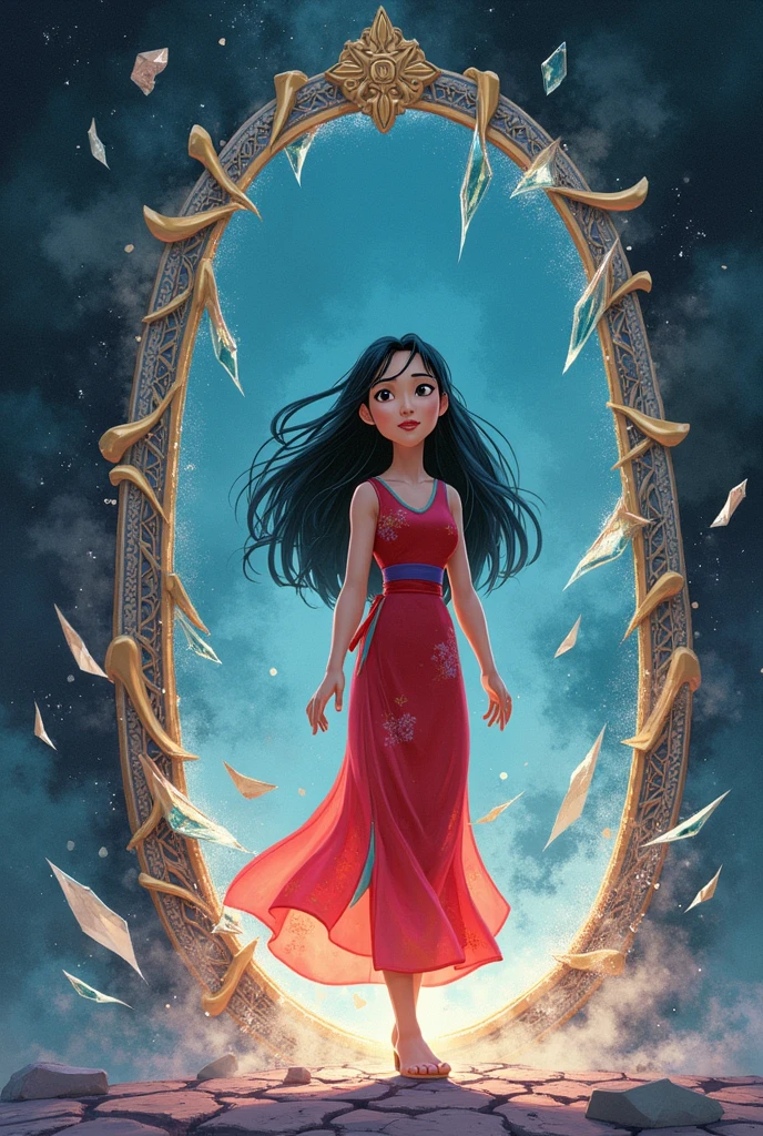 Mirror,break,mulan,animation - SeaArt AI