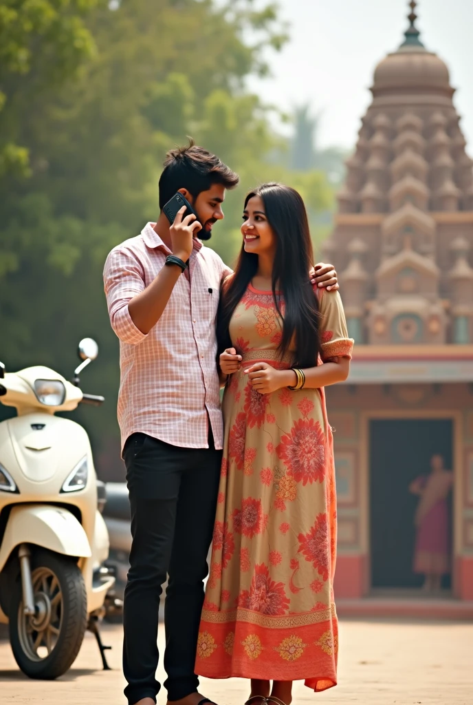 A boy whose name is aayush of and of 5.11 feet talking on his phone ...