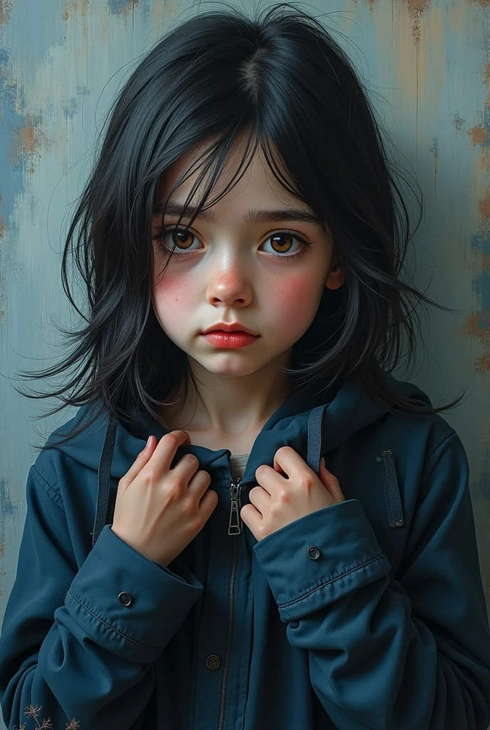 Draw an expressionism art showing a saddest moment of a disappointed ...