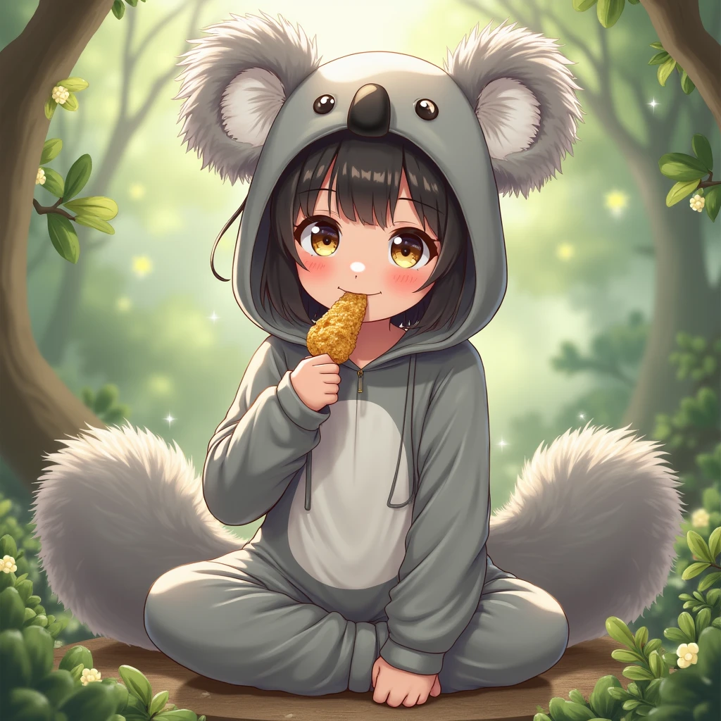 One woman、Age 19、1、Half koala, half human、Cute face、Japanese - SeaArt AI