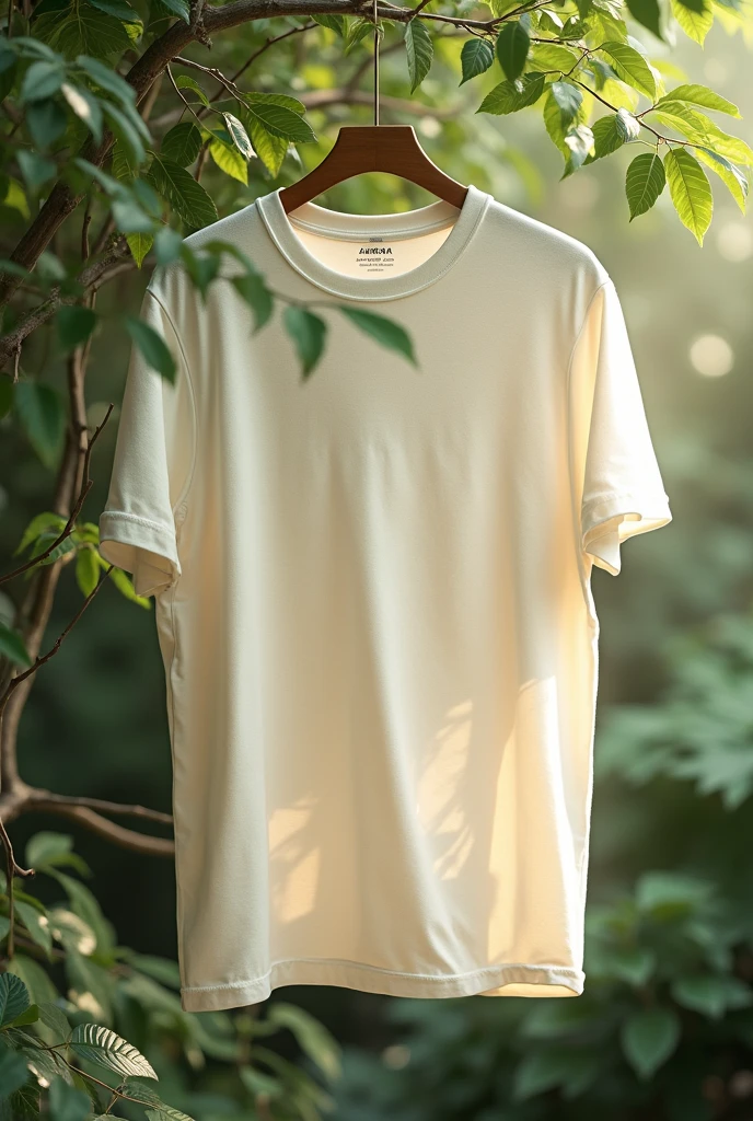Make a photo of filtering angsana leaves with t-shirt fabric - SeaArt AI