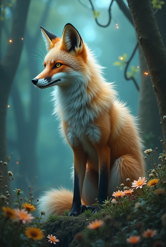 Mythical fox - SeaArt AI