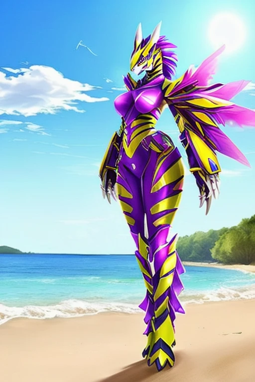 Female zebra Digimon style - SeaArt AI