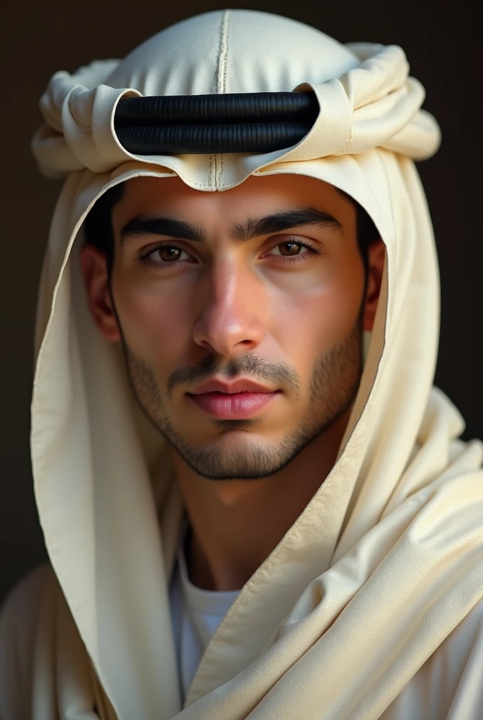 Qatari youth wearing head covering - SeaArt AI