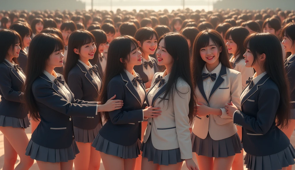 (Japanese Clone-girls=Myself), (Super Best masterpiece Clone - SeaArt AI