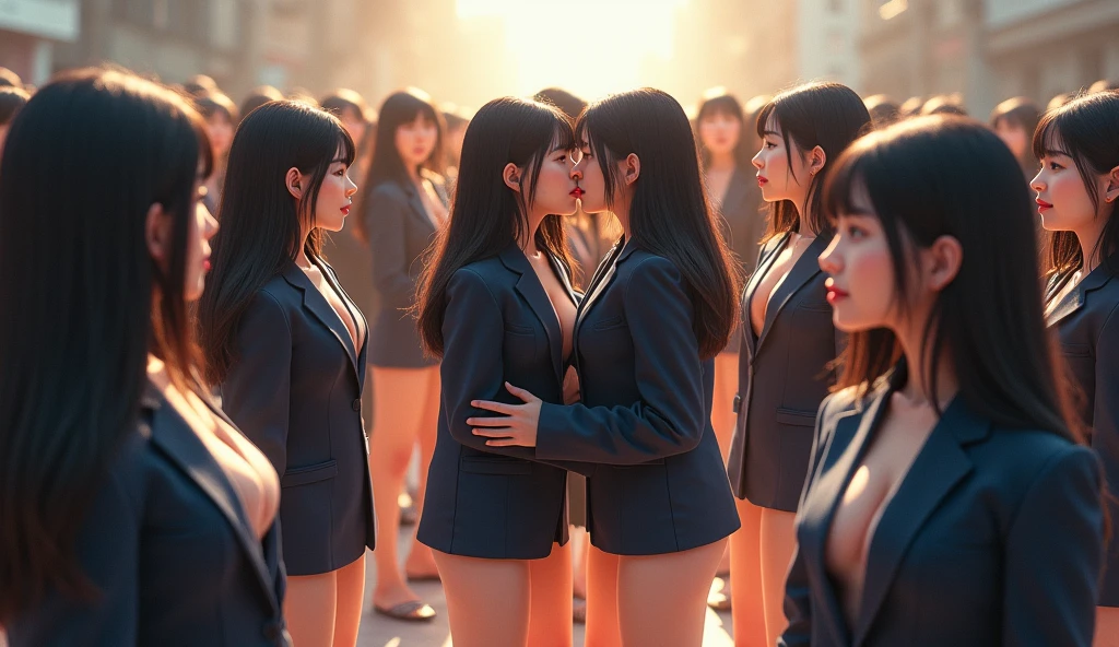 (Japanese Clone-girls=Myself), (Super Best masterpiece Clone - SeaArt AI