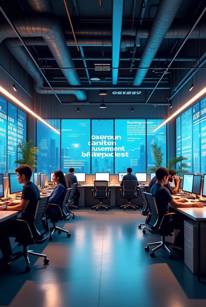 A digital marketing services company office interior view can be ...