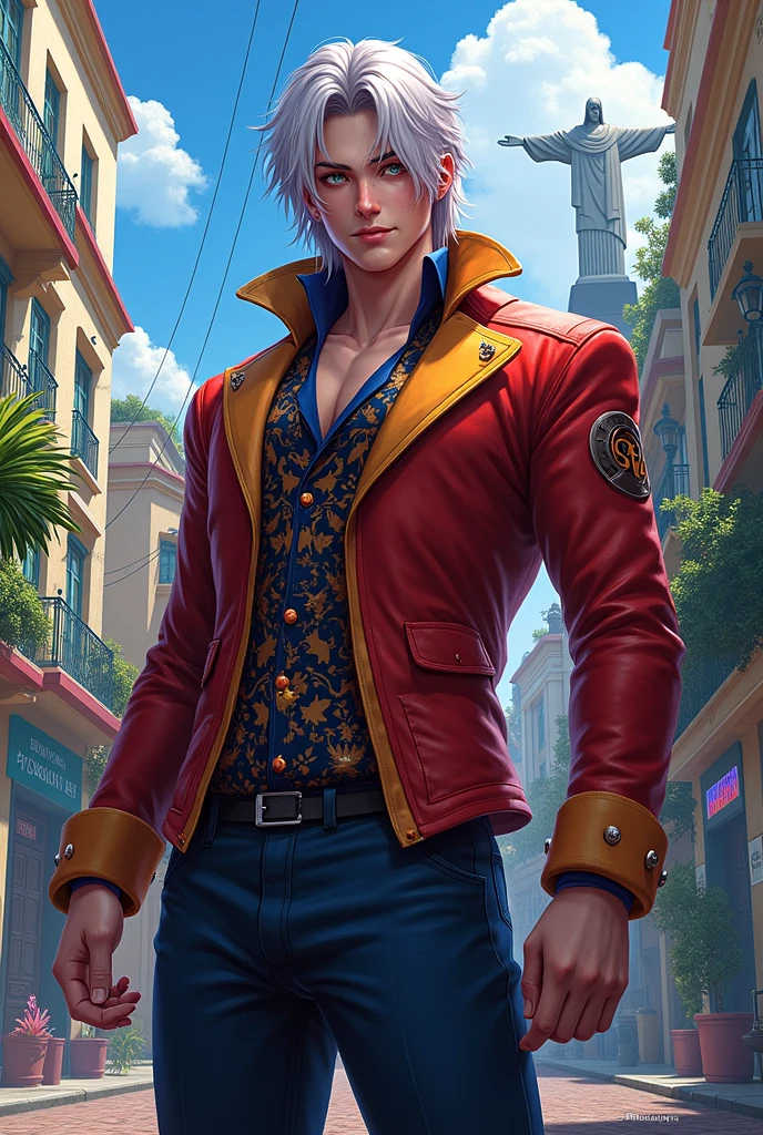 Saíki character from The King of Fighters XIII in Rio de Janeiro ...