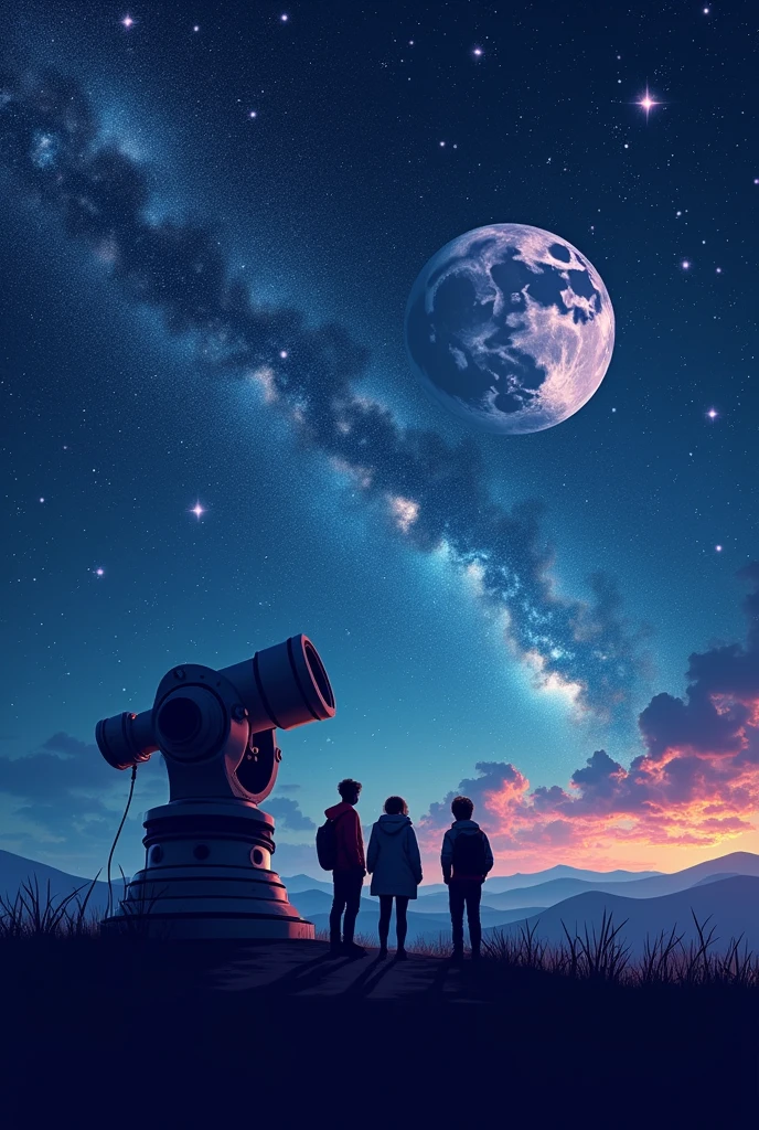 Create a captivating poster for a college space and astronomy club ...