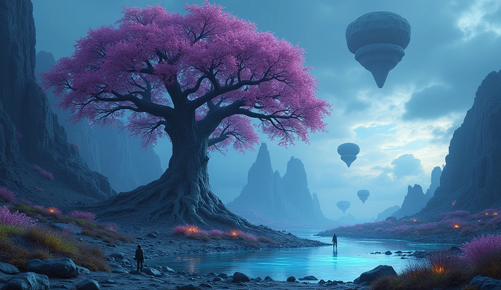A hyper-realistic Landscape Photography of a lifelike detailed alien ...
