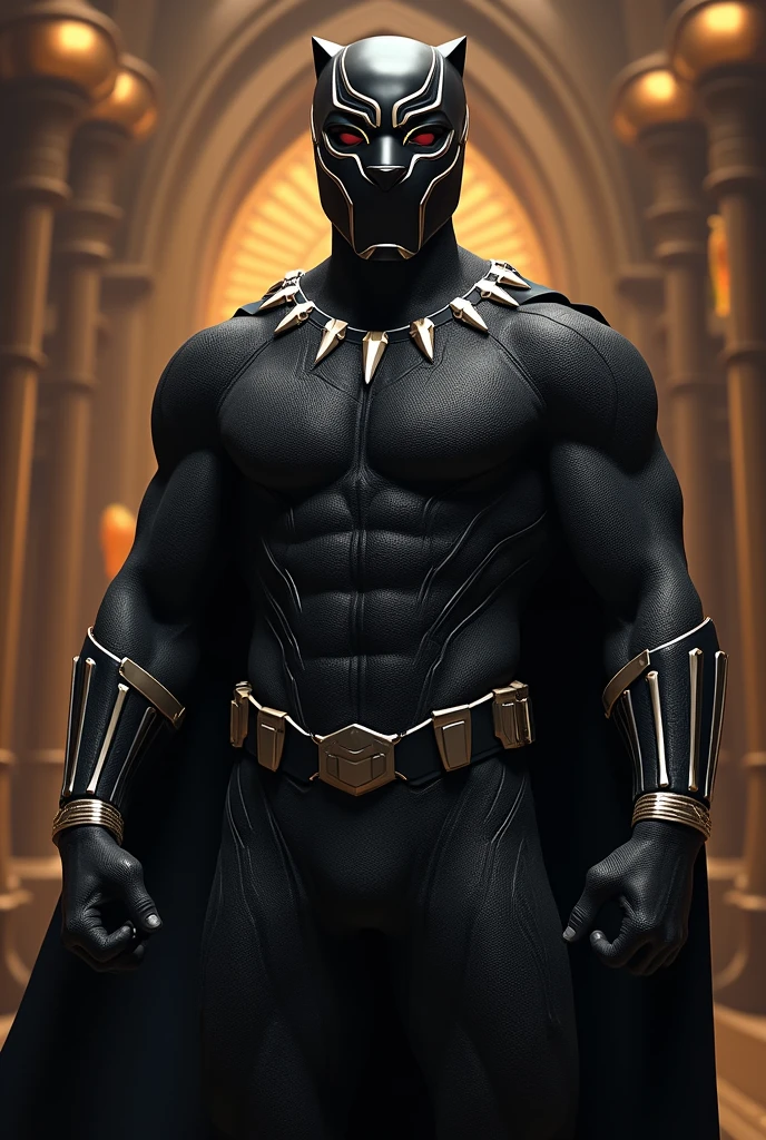 Full Body Portrait of Chadwick Boseman as Black Panther, glare pose ...