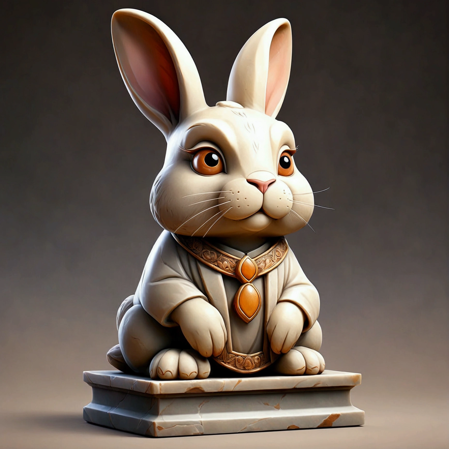 Icon,symbol,Rabbit,High quality stone statue, - SeaArt AI