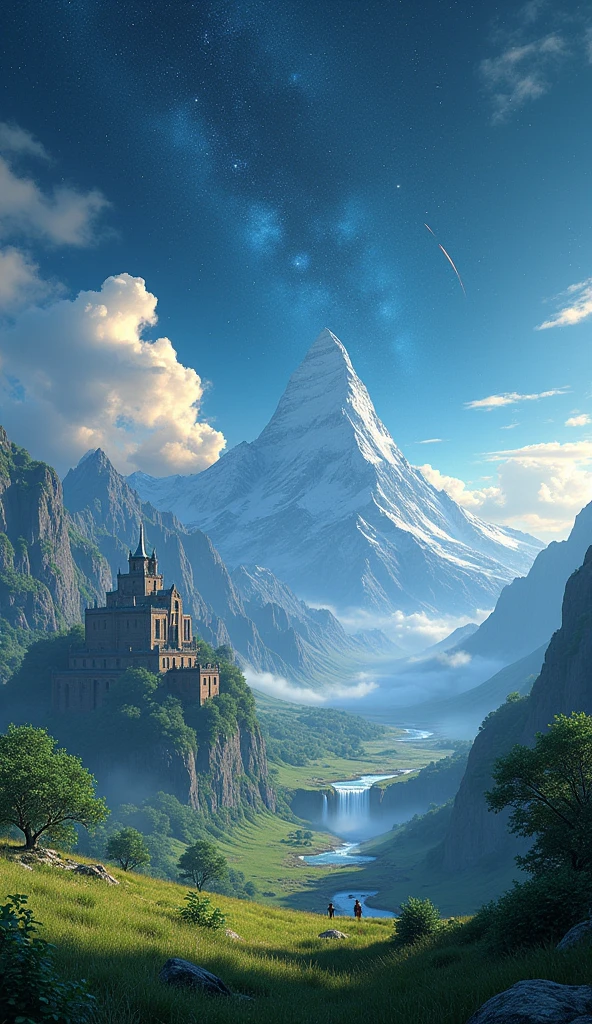 Fantasy, nature, like final fantasy style, beautiful scenally - SeaArt AI